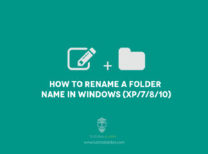 How to Rename a Folder in Windows (XP/7/8/10) – Computer Basics ...