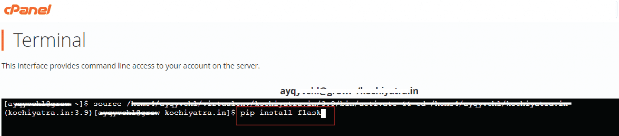 How To Host Flask Application On Cpanel Tutorialslides