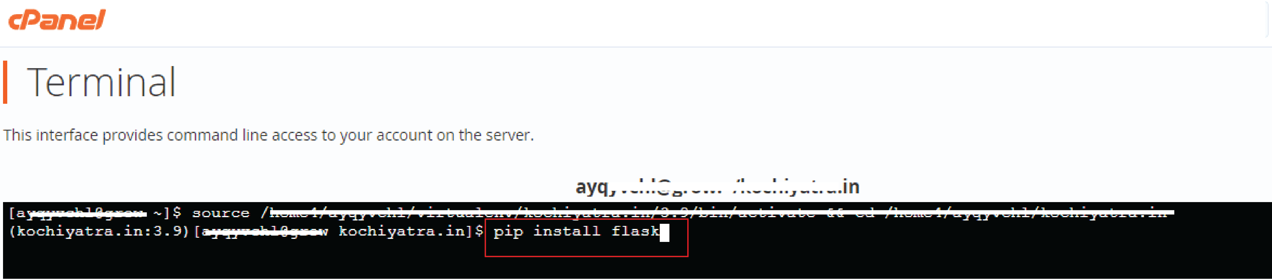 How To Host Flask Application On Cpanel Tutorialslides
